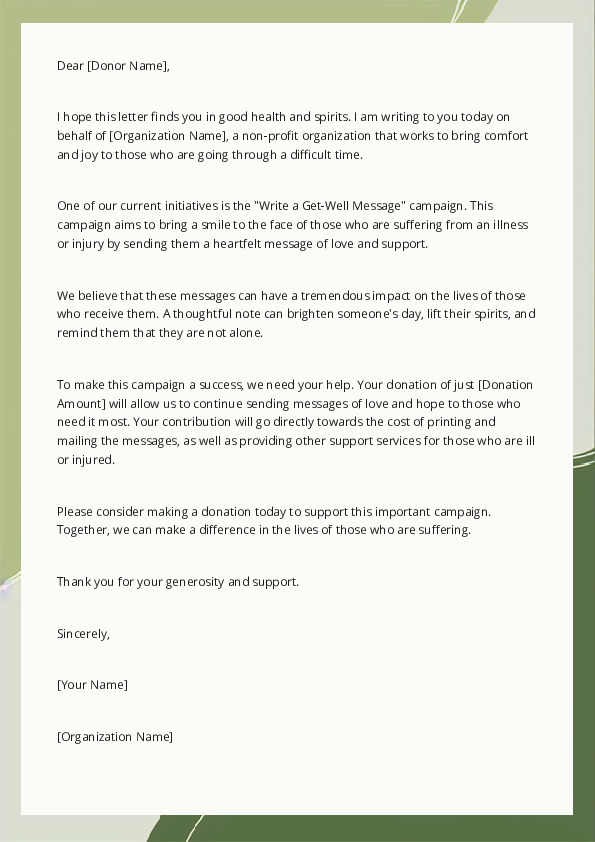 Get Well Soon Letter Template In Word Google Docs PDF 60 OFF