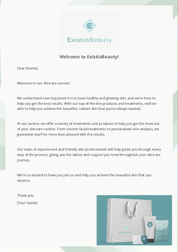 Free Word Template: Welcome Letter Letter Template