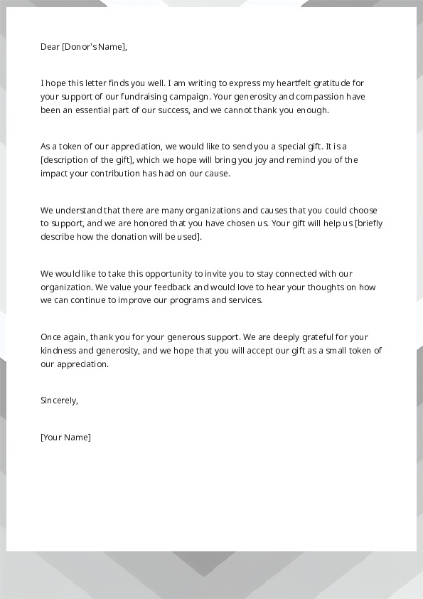 Free Word Template Letter Template For Writing To Accompany A Gift Free Word Template Letter Template For Writing To Accompany A Gift