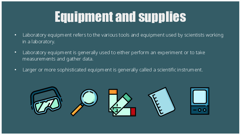 Presentation Template: General lab equipment