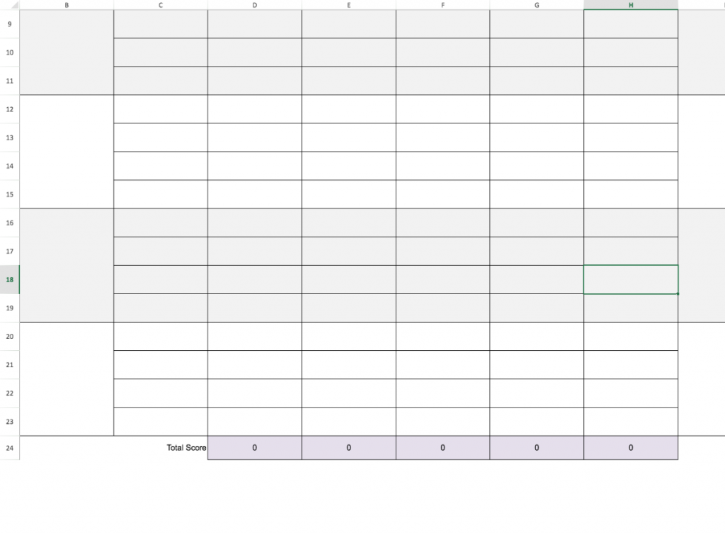 The 5S System Excel Template